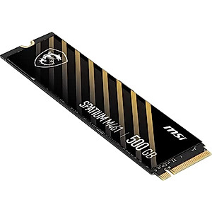 MSI SPATIUM M461 PCIe 4.0 NVMe M.2 500GB Internal SSD PCIe Gen4 NVMe (SPATIUM M461 PCIe 4.0 NVMe M.2 500GB)
