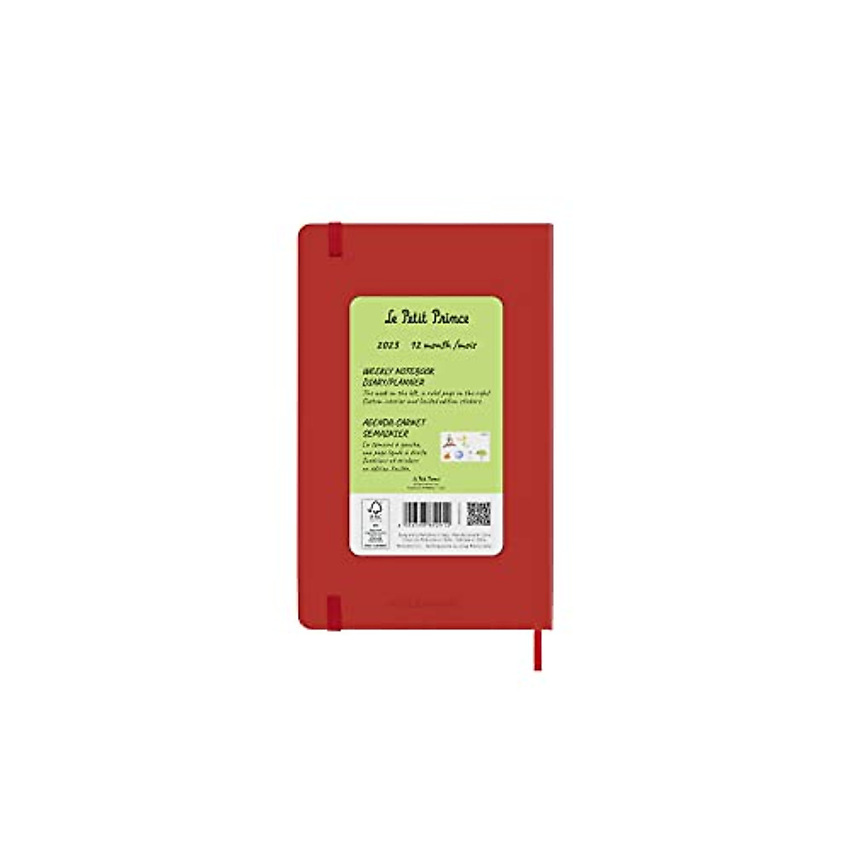 Moleskine Limited Edition Le Petit Prince 12 Month 2023 Weekly Planner, Hard Cover, Large (5" x 8.25"), Rose
