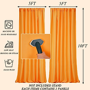 10x10FT Gold Backdrop Curtains for Parties - Gold Backdrop for Birthday Photo Background Home Decoration Supplies Curtains Backdrop 5x10FT 2 Panels