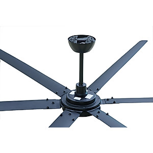 iLiving 120 Inch, 6 Blades BLDC Big Ceiling Fan, High Volume Low Speed Outdoor Fan with Powerful Brushless DC Motor Reversible Industrial Commercial and Residential, 21000 CFM at 75 RPM with IR Remote