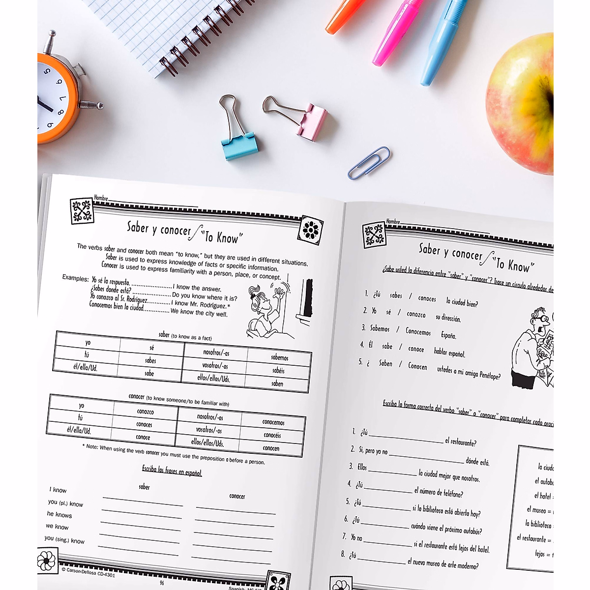 Skills for Success Spanish Workbook Grades 6-12 , Middle School and High School Vocabulary Building, Grammar Practice for Homeschool or Classroom (128 pgs)