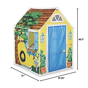 Melissa & Doug Cozy Cottage Fabric Play Tent and Storage Tote