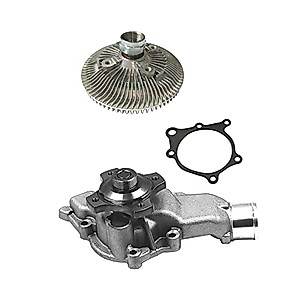 VIPCAR 1088 Engine Cooling Water Pump & Fan Clutch Assembly for Jeep 1999-2004 Grand Cherokee WJ 4.0L Power Tech I6