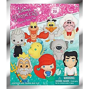 Disney The Little Mermaid 3D Foam Bag Clip in Blind Bag