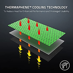 Razer Arctech for iPhone 13 Pro Case: Extra Ventilation Channels - Thermplastic Elastomer Reinforced Corners - Tactile Side Buttons - Compatible with Wireless Chargers and 5G Black