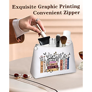 LISEVO Makeup Bag, Choice for Cartoon Make Up Bag for Women Friends Sister, Idea PU Leather Portable Makeup Pouch Travelling Cosmetic Toiletry Bag