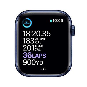Apple Watch Series 6 (GPS, 44mm) - Blue Aluminum Case with Deep Navy Sport Band