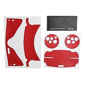 070 VR Headset and Controller Skin, Protective Decal Stickers PVC Skin Cover for Oculus Quest 2, Virtual Reality Gaming Accessories(Red)