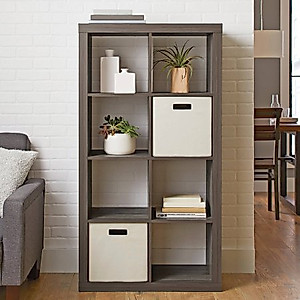 Better Homes and Garden 8-Cube Organizer (Set of 2) (Rustic Gray)