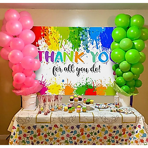 Avezano Art Thank You Backdrop Painting Thank You for All You Do Party Decoration Thanks to Staff Teachers Professors Doctors Photo Banner We Appreciate You Banner 70.8 x 43.3 Inch