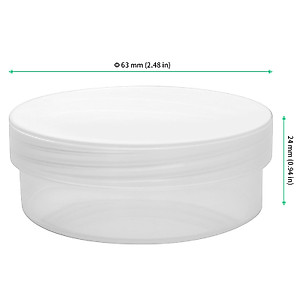 FUNSUEI 30 PCS Round Clear Plastic Bead Storage Containers, Bead Storage Containers with Lids, Cylinder Stackable Bead Containers Round Plastic Bead Organizer for Beads, Jewelry, Small Items Storing