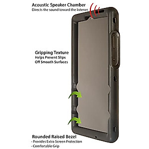 BobjGear Bobj Rugged Tablet Case for Lenovo Tab M8 HD (TB-8505F, TB-8505X) Silicone Fully Washable Kid Friendly (Bold Black)