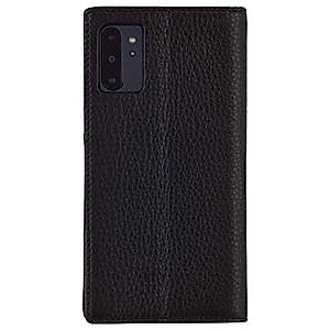 Case-Mate - Samsung Galaxy Note 10+ Case - Wallet Folio - 6.8" - Black Leather