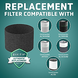 GermGuardian FLT15CB4 Genuine Carbon Filter Replacements for AirSafe Series and AC151 Air Purifier, 4-Pack