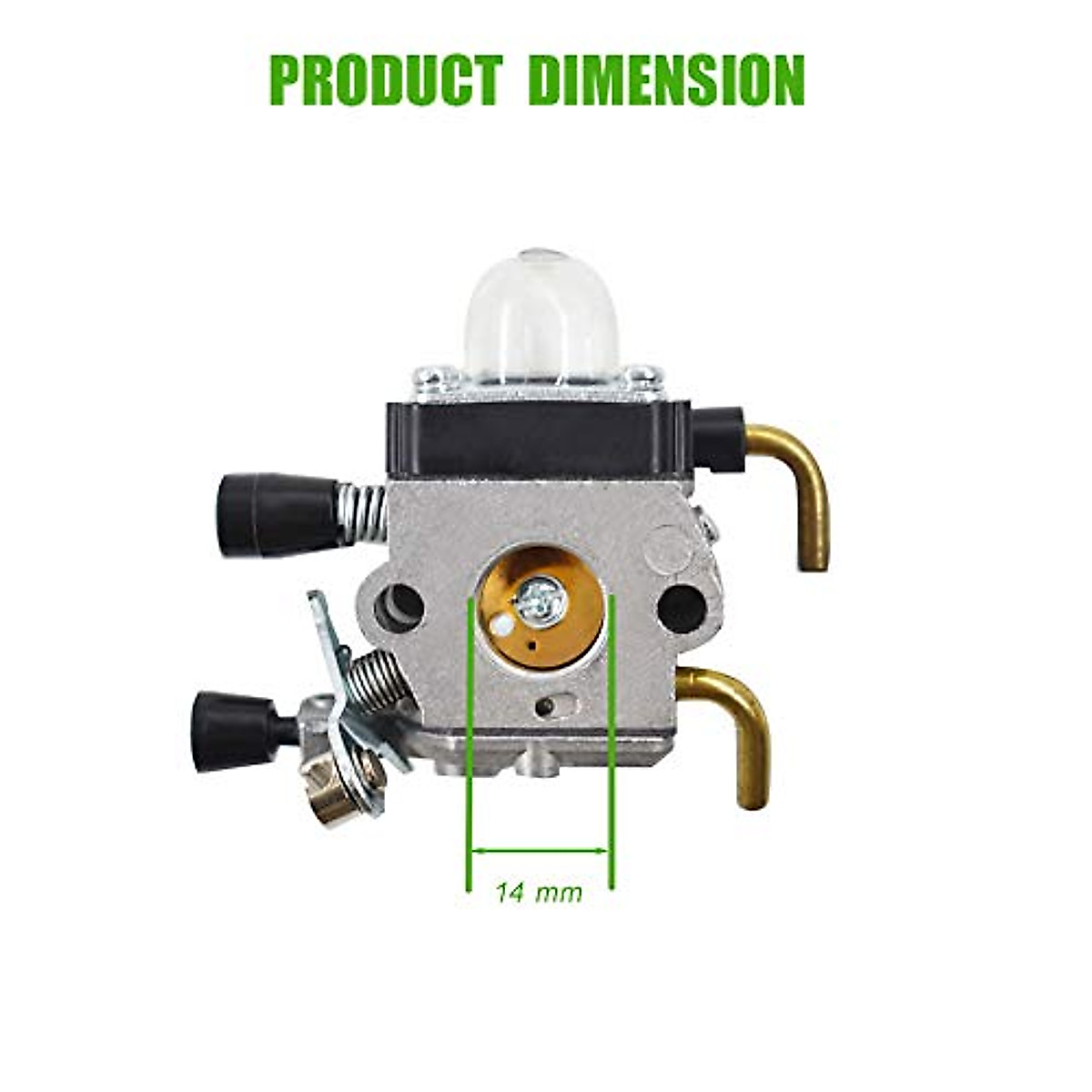 ALL-CARB C1Q-S186 Carburetor Replacement for Stihl FS45 FS46 FS46C FS55 FS55R FS55RC FS38 FS45C String Trimmer Weed Eater FC55 Edger C1Q-S186A C1Q-S186B 4140-120-0619 with Air Filter Tune Up Kit