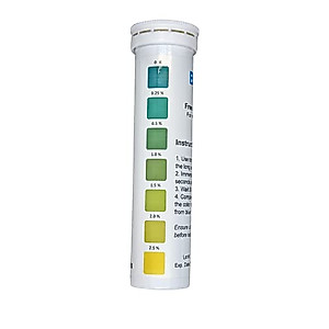 Frying Oil Quality Test Strips, Low Range Free Fatty Acid (FFA) 2.5% [Vial of 50 Test Strips]