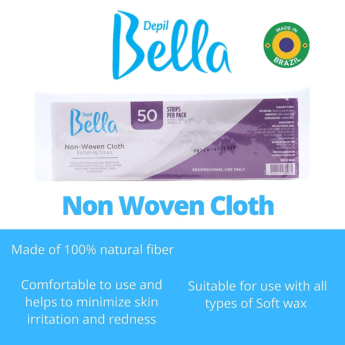 Depil Bella Roll On Wax Black Depilatory | Body Waxing, Hair Removal Wax-Cartridge | For Men and Women | Home Self Waxing | Sensitive Skin | Dermatologically Tested | Painless (6 PACK + ADD)