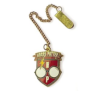 Paper House Productions Harry Potter Glasses Crest Enamel Charm Chain & Clip Bookmark