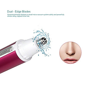 OOCOME Women Bikini Trimmer, 4 in 1 Woman Electric Shaver, Rechargeable Epilator Lady Hair Painless Shaver for Bikini Area/Nose/Armpit/Eyebrow/Facial