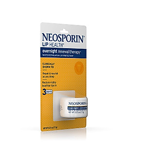 Neosporin Lip Health Overnight Healthy Lips Renewal Therapy Petrolatum Lip Protectant 0.27 oz