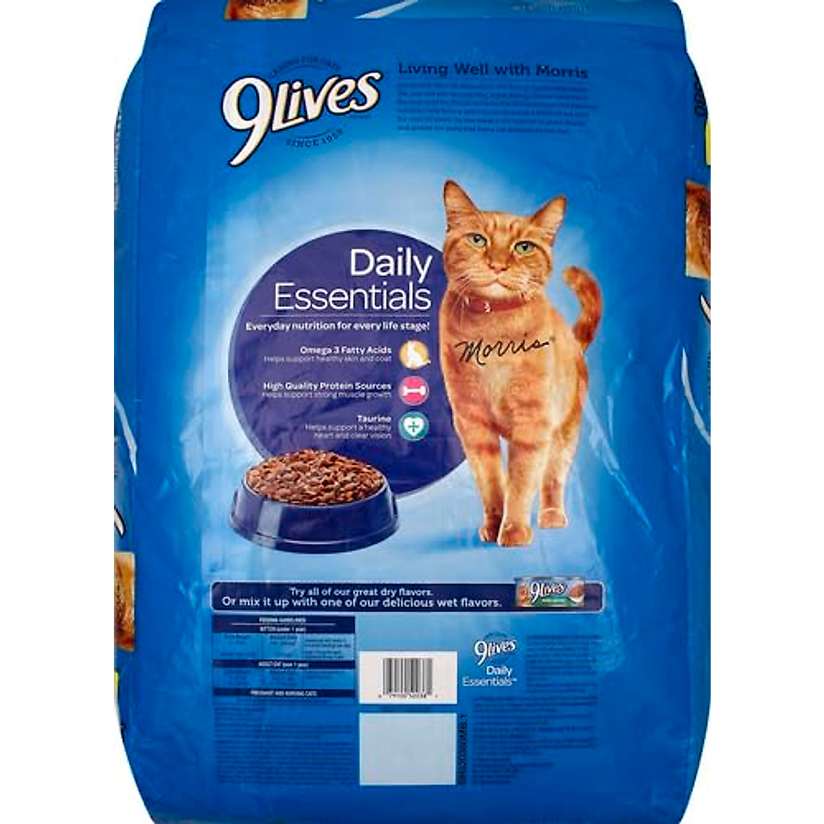 Nutrish 9Lives Daily Essentials Dry Cat Food, 20 Pound Bag