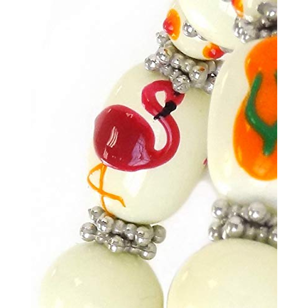 Linpeng Womens Bohemian Stretch-Bracelets, Silver, 7 5 Inch US