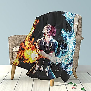 Lightweight Blankets Anime Manga Throw Blanket 3D Printed Soft Comfortable Flannel Fleece Throws for Bed Couch Sofa Floor Car and Home Decor(60"*50")