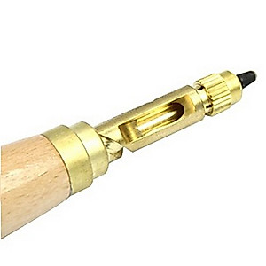 INNETOC Adjustable Japanese Screw Hole Punch, Leather Hole Punch Tool, Paper Hole Punch, Craft Puncher, 6 Tip Sizes Fabric Punch Set