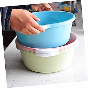 Healeved Washing Basin in 2pcs Home Foot Basin Household Simple Basin Classical Wash Basin Multifunctional for Kitchen Bathroom