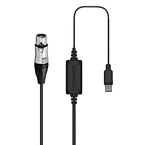 comica XLR to USB C Cable, CVM-XLR-UC Cable Adapter-XLR Female to Type C Mic Converter, Plug and Play Audio Adapter for Samsung/Google Type C Devices Microphones Recording Live Podcast(19.7FT)