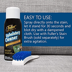 Fuller Brush Upholstery Cleaner - Multi Surface Solution - Rich Foaming Formula Penetrates and Removes Stubborn Stains Eliminates Odors Renews and Restores Surfaces Perfect for Carpets Seats and More