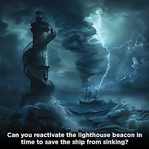 EXIT: The Deserted Lighthouse (With Jigsaw Puzzle) | Exit: The Game - A Kosmos Game | Family-Friendly, Jigsaw Puzzle-Based at-Home Escape Room Experience for 1 to 4 Players, Ages 12+