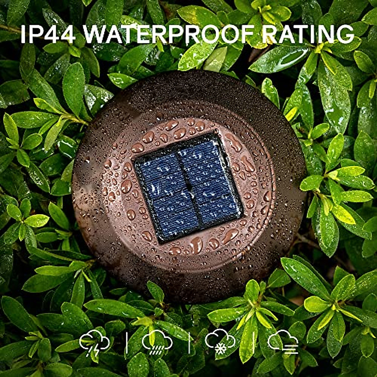 SOLPEX Solar Path Lights, 4 Pack High Lumen Solar Garden Lights, Solar Powered Waterproof Pathway Lights, Automatic Led Warm White Solar Yard Lights for Driveway, Walkway, Landscape, Lawn