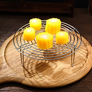 Cabilock Egg Steamer Steam Rack Stand Steamer Rack Air Fryer Cooling Rack Kitchen Tool Bacon Rack for Oven Cooking Pressure Cooker for Canning Microwave Rack 304 Stainless Steel Water Bath