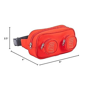 LEGO BRICK HIP PACK, Red
