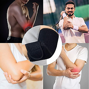 Cinlitek Adjustable Elbow brace Tennis Compression Sleeve for Golfer's and Tennis Elbow,weightlifting, Tendonitis,Arthritis, Sports Injury Recovery, Reduce Elbow Pain for Men and Women