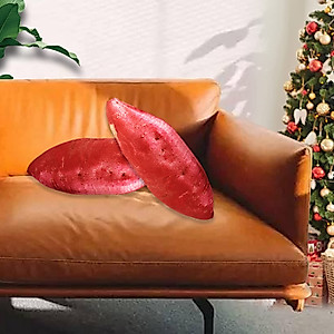 zxmbeddings Sweet Potato Plush Kawaii Potato Soft Toy Food Stuffed Pillow Plushie,11.8"