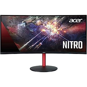 acer Nitro - 34" Curved Monitor UW-QHD 3440x1440 75Hz VA 21:9 1ms MPRT 300Nit (Renewed)
