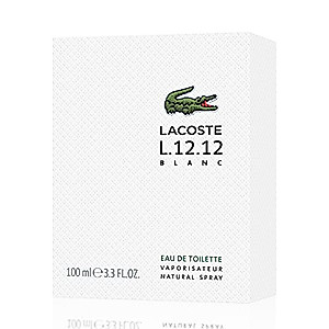 LACOSTE L.12.12 Blanc Eau de toilette for Men, 3.3 Fl Oz