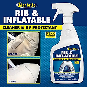 STAR BRITE Rib & Inflatable Boat Cleaner & UV Protectant Spray - Lift Dirt, Grime & Restore Color While Protecting Against Salt Deposits, Stains & Sun Damage 32 OZ (097232)