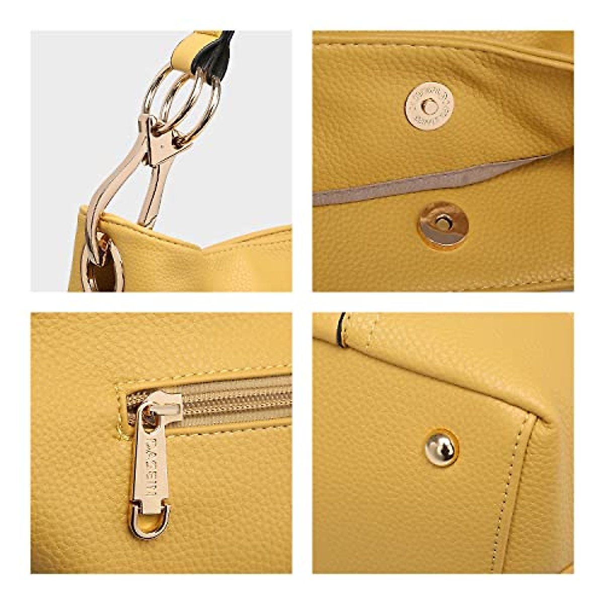 Dasein Hobo Purses Handbags for Women Soft PU Leather Slouchy Shoulder Bags Fashion Top Handle Tote Pocketbook