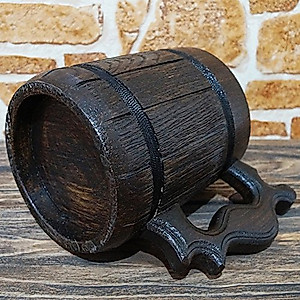 Necrons Beer Mug, Wooden Beer Stein, Gamer Gift, Personalized Beer Stein, 40K Tankard, Custom Gift for Men, Gift for Him