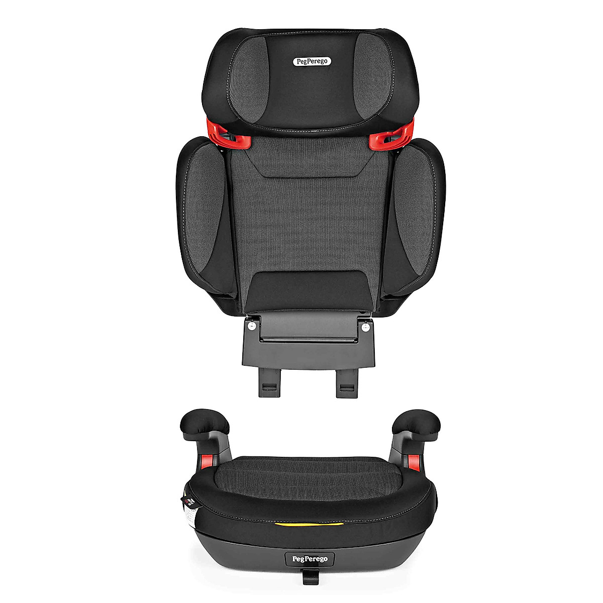 Peg Perego Viaggio Shuttle Plus 120 - Booster Car Seat - for Children from 40 to 120 lbs - Made in Italy - Crystal Black (Black)