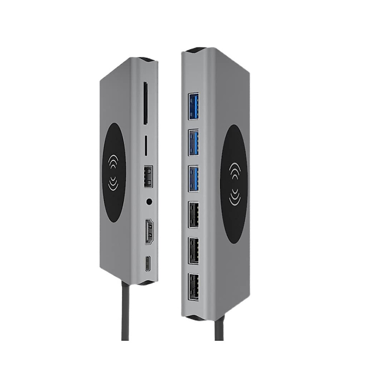 SHYPT USB Type C Hub USB 3.0 Type-C Hub to HDMI Adapter 4K Thunderbolt 5 USB C Hub with TF SD Reader Slot PD