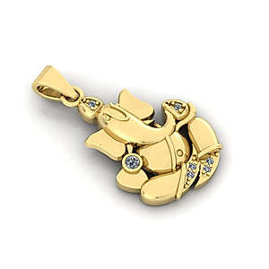 SirDaksh Lord Ganesha Hindu God Spritual of Fortune Charm Pendant