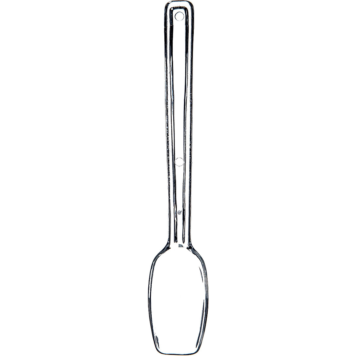 Carlisle FoodService Products Plastic Solid Spoon, 9 Inches, Clear
