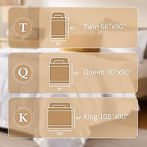 downluxe King Size Blanket with Satin Trim, Lightweight Down Alternative King Blanket for All Season, Machine Washable (Ivory, 90x108 Inch)