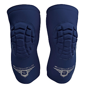 Bucwild Sports Compression Knee Pads for Basketball Volleyball Wrestling - Youth/Kids & Adult Sizes