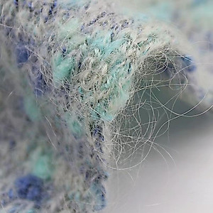 100g Colorful Plush Wool Thread Cashmere Soft for Sweater Hat Mohair Yarn Colored Dots Knitting Spokes Hook Needlework