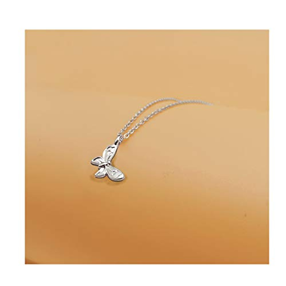 Hundred River Friendship Butterfly Necklace Butterfly Pendant Chain Necklace with Message Card Gift Card (butterfly s)